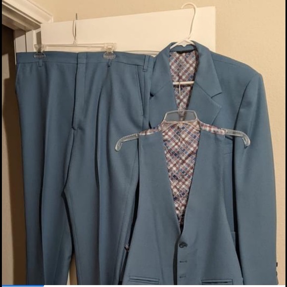 Suits & Blazers | Vintage Johnny Carson Blue Suit Jacket Coat Set ...